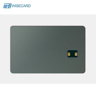 China WCT Wisecard CMYK Offset Printing Metal Business Card with UID Number and Laser Engraving 86x54mm for sale