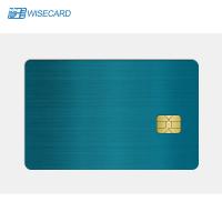 China WCT Loyalty Custom Metal Membership Cards Dual Interface Printing Name for sale