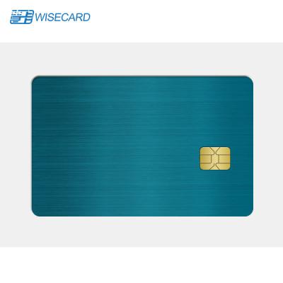 China WCT Loyalty Custom Metal Membership Cards Dual Interface Printing Name for sale