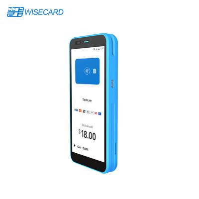 China Android 12 Portable POS Terminal 2800mAh Contactless EMV Card Reader ISO 14443 for sale