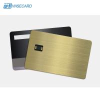 China Custom Colorful Plated Metal Business Smart Card with Pantone Color Printing 86x54mm for sale