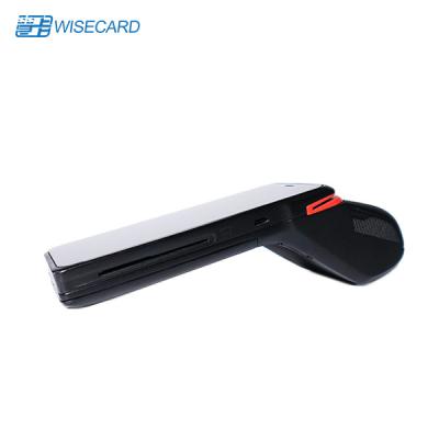 China Wisecard WCT-T80 Android POS Terminal Quad Core 1GB+8GB Fingerprint 5MP Camera Built-in Thermal Printer for sale