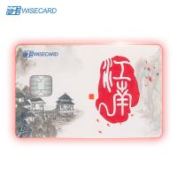 China LED Light Payment Card with 360° Edge Glow - ISO7810 Compliant for sale