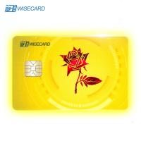 China LED Glow Smart Card with 360 Edge Lighting for Events and Access for sale