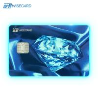 China LED Business Card 85.6x54x0.76mm 360° Edge Glow for Brand Promotion for sale