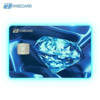 China LED Business Card 85.6x54x0.76mm 360° Edge Glow for Brand Promotion for sale