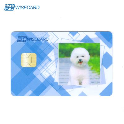 China WCT PVC Contactless Smart Card 85.5x54mm Half Color Photography Custom for sale