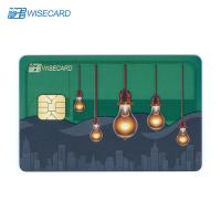 China Wire Color Circle Printing Chip Contactless Business Card for sale