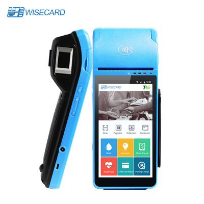 China 4G WiFi Android Smart POS Terminal 5.5 inch Handheld POS with Printer 5800mAh for sale