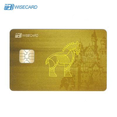 China WCT Metal RFID Clone Card 86x54mm CMYK Offset Printing Magnetic Stripe Visa Credit Card for sale