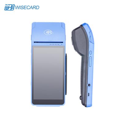 China Android 7.0 POS Terminal 5.5 inch 5800mAh Handheld Payment Machine with 4G LTE and Printer for sale