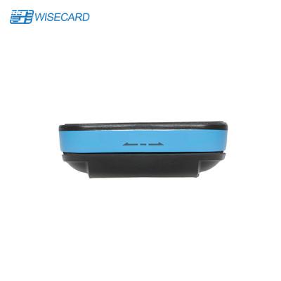 China RoHS Blue Android Handheld POS Terminal 4.5 Inch with Inbuilt Thermal Printer 3000mAh for sale