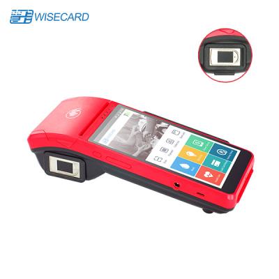 China Android POS Terminal 5.5 Inch Touch Screen with Fingerprint Reader 4G LTE Thermal Printer for sale