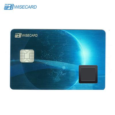 China 85.6x54x0.84mm Biometric Smart Card with Fingerprint Access Control and Payment Security Features for sale
