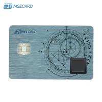 China Custom PVC Fingerprint Biometric RFID Card 85.5x54mm Access Control for sale