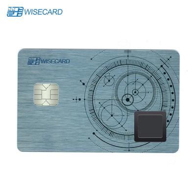 China Custom PVC Fingerprint Biometric RFID Card 85.5x54mm Access Control for sale