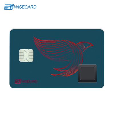 China Biometric Pin Code Fingerprint Payment Card 86x54x0.76mm for sale