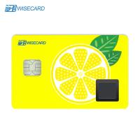 China Biometric EMV Card with Fingerprint and Pin Code Security CR80 85.5x54mm for sale