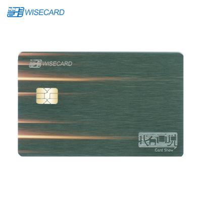China Custom Metal Contactless Smart Card 85x54mm with Chip Magstripe Fingerprint for Payment ID for sale
