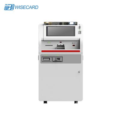 China Self Service Video Smart Teller Machine 19 Inch Touchscreen Card Printer Scanner for sale