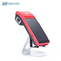 China 5.5 Inch Capacitive Touch Screen Android POS Machine with FBI Certified Fingerprint Reader 5800mAh for sale