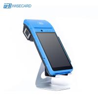 China PCI CE Biometric Identification Handheld Mobile POS 7.4V 5800mAh for sale
