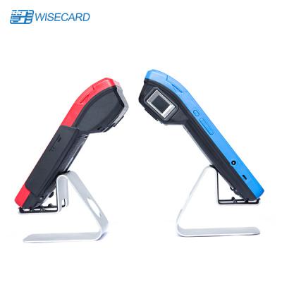 China Handheld Android POS Terminal with Printer 5.5 inch 5800mAh NFC Barcode Scanner Fingerprint for sale