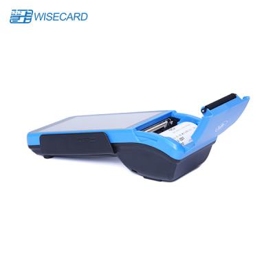 China Android 7.0 Handheld POS Terminal with 58mm Thermal Printer 4 PSAM Slots 5800mAh for sale