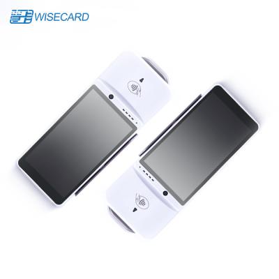 China 13.56MHz NFC Handheld Pos Machine 720×1280 IPS Android UPTS With Printer for sale