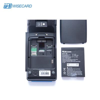China NFC 13.56MHz MTK MT8735 Handheld POS Machine 5.5 Inch POS Thermal Printer 5800mAh for sale