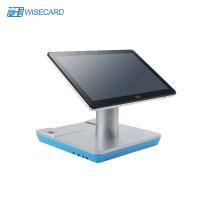 China Aluminum Alloy Base Dual Screen Android POS Terminal with 11.6-inch Display and 6900mAh Battery for sale