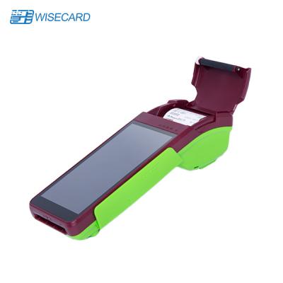 China PCI bluetooth Smart Pos Terminal Scarlett Green 80mm Printer 5800mAh for sale