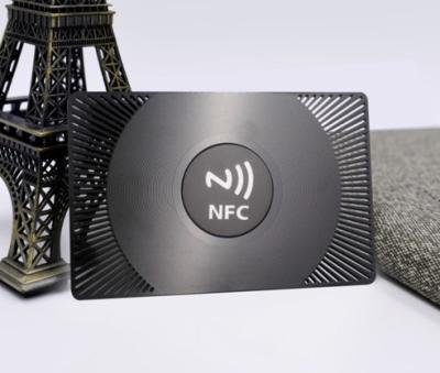 China WCT Stainless Steel Metal Business Card 1.5mm Printable Access Control Card for sale