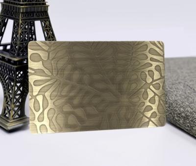 China 80x50mm Magnetic Stripe Metal Bank Card with Custom Pantone Colors and Stainless Mirror Finish for sale