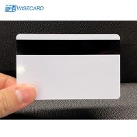 China SLE4442 Chip Smart Card Pearl White Blank PVC Card 85.5x54mm with Magnetic Strip for sale