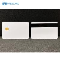 China WCT SLE4442 Blank White EMV Chip Cards HiCo 2 Magnetic Stripe 85.5x54mm for sale