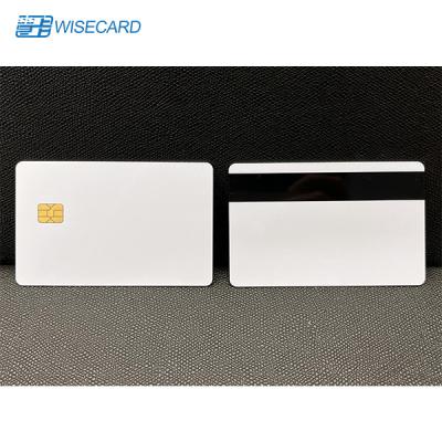 China WCT SLE4442 Blank White EMV Chip Cards HiCo 2 Magnetic Stripe 85.5x54mm for sale