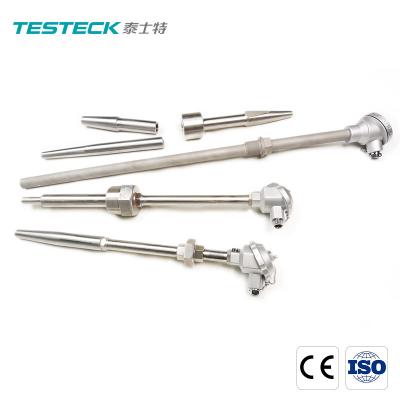 China CE T Type Thermocouple Probe Industrial Tapered Tube Thermocouple for sale