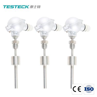 China Boiler Pipeline High Temp K Type Thermocouple Sensor With Fixed Flange for sale