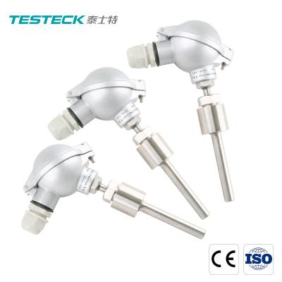 China Class A K Sensor Thermocouple Threaded Assembled Pt100 RTD With Transmitter for sale