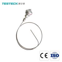 China Movable Clamp Threaded Armored RTD Temperature Sensor Type K Thermocouple for sale
