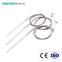 China SS Probe K Type RTD Temperature Sensor 70mm Spring  Thermocouple for sale