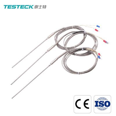 China SS Probe K Type RTD Temperature Sensor 70mm Spring  Thermocouple for sale