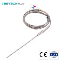 China SS Probe K Type RTD Temperature Sensor 70mm Spring  Thermocouple for sale