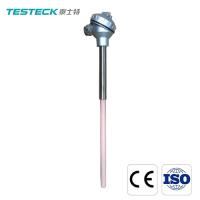 China SS304 Thermowell High Temperature Thermocouple S B R Type Pt Rh Thermocouple for sale