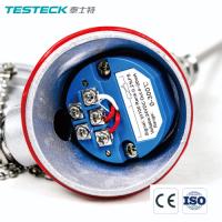 China 24VDC 4-20mA Adjustable Temperature Transmitter Integrated Temperature Sensor PT100 for sale