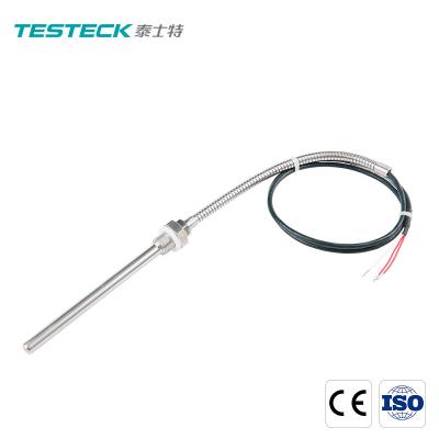 China ISO PT100 IP54 Flexibl Threaded Metal Probe SUS321 Thermistor Temperature Sensor for sale