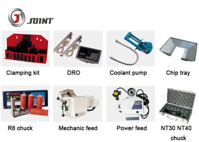 China 1270*254mm High Rigidity Turret Milling Machine With Dovetail Way X Z Axis for sale