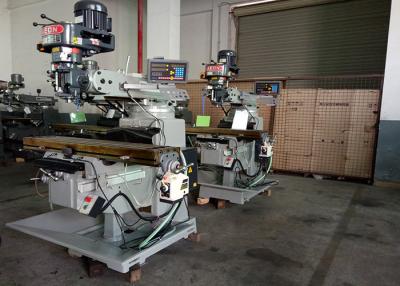 China 2.2kw Power Universal Turret Milling Machine Bearing 390mm Max Distance For Industry for sale