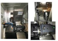 China Two Axis Linear Way Slant Bed CNC Lathe Machine With 66mm Spindle Through Hole for sale